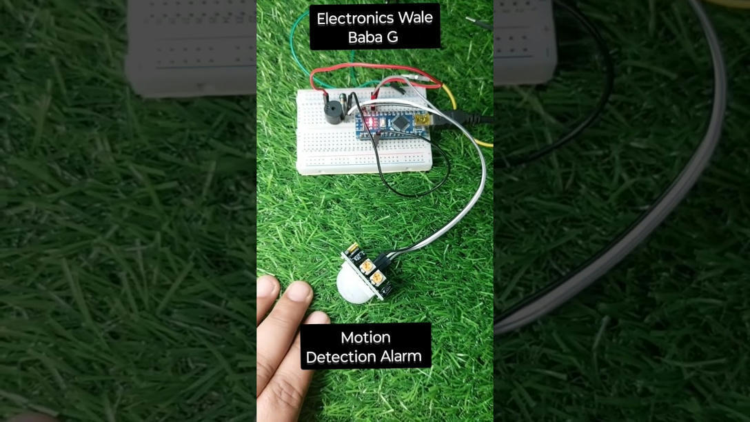 Motion Detection Alarm Project||PIR Motion Sens...