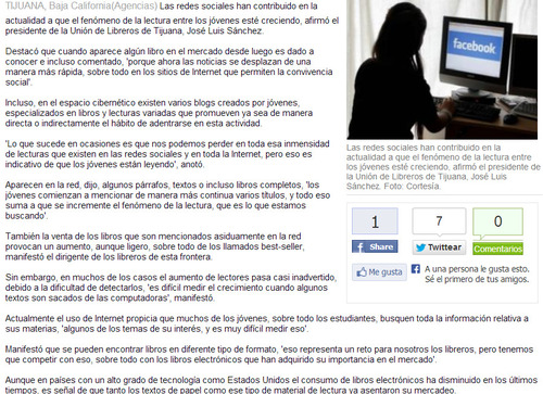 Contribuyen redes sociales al crecimiento de la lectura en jóvenes – El ...