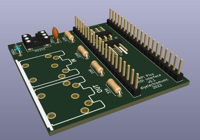 Raspberry Pi Pico MIDI Module PCB – | Ras...