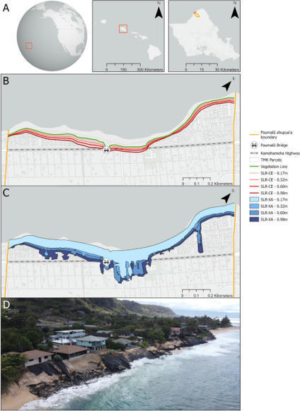 Coastline Retreat From Sea-Level Rise Simulatio...