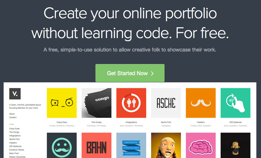 Create A Free Online Portfolio Website | Dunked...