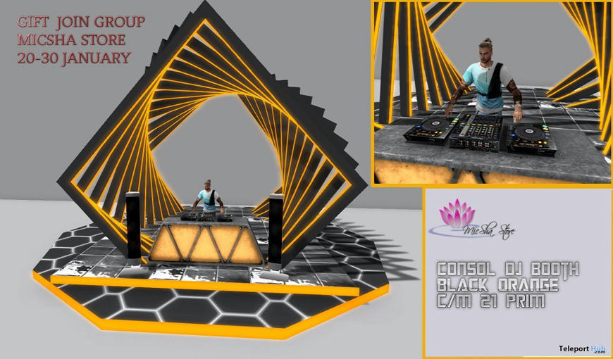 Consol DJ Orange Neon January 2024 Group Gift b...