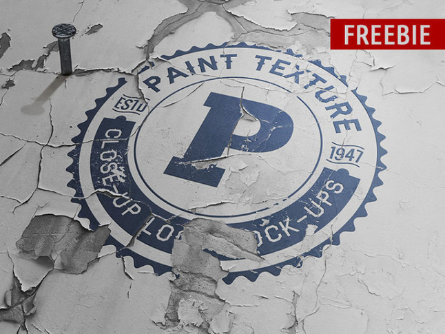 Old Paint Logo Mockup Freebie | Best PSD Freebi...