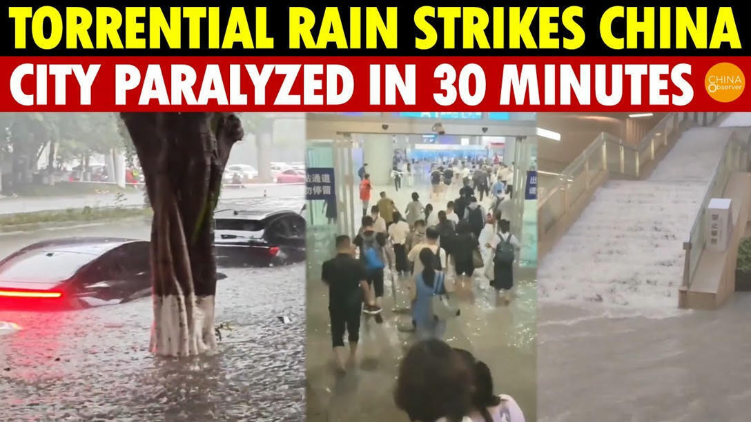 Torrential Rain Strikes Chengdu, City Paralyzed...