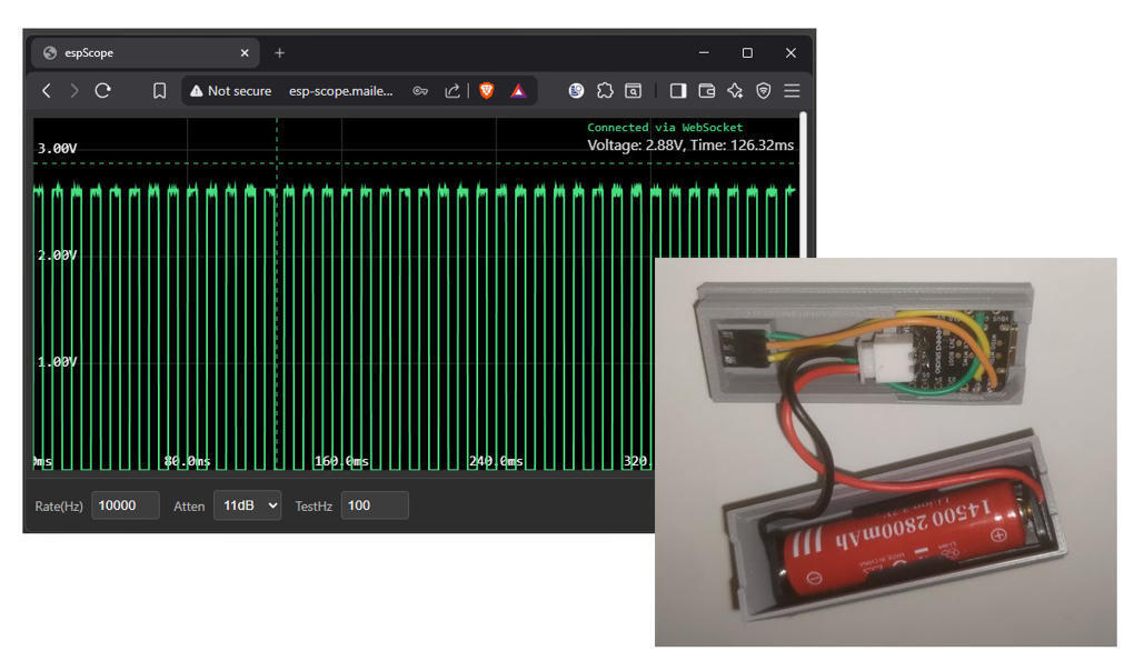 ESP-Scope is a web-based oscilloscope built usi...