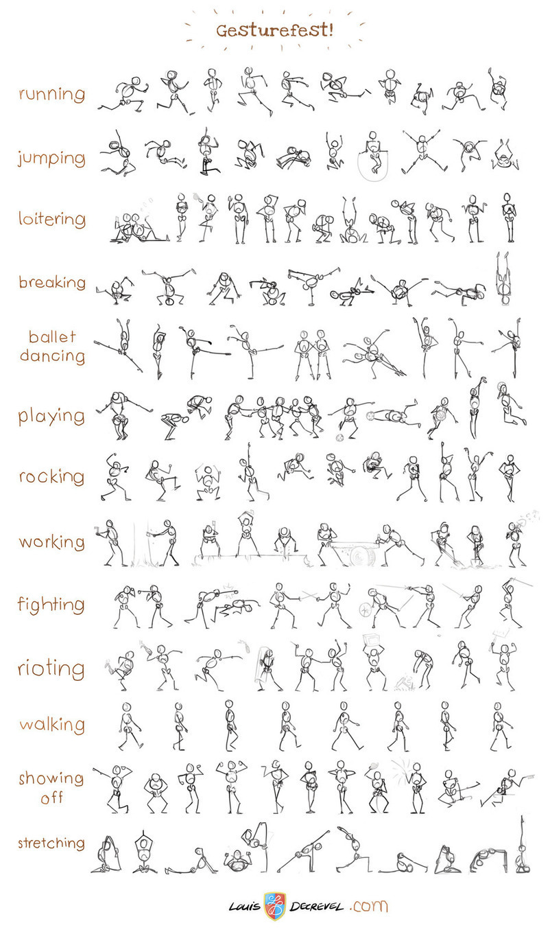 Gesture Drawing Reference Guide | Drawing Refer...